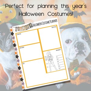 Halloween Costume Planner Printable, Cosplay Costume Planner, Halloween ...