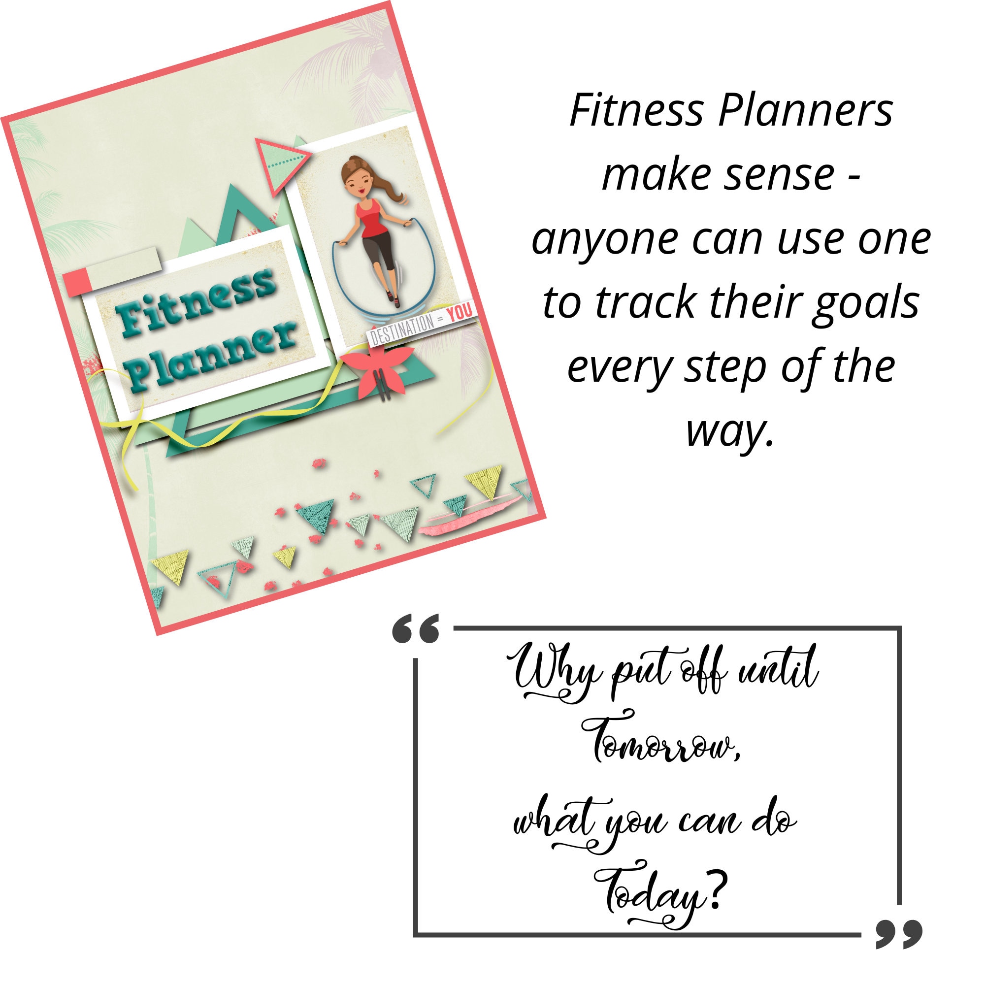 Fitness & Health Planner, Fitness Journal, Workout Log, Food, Calorie ...