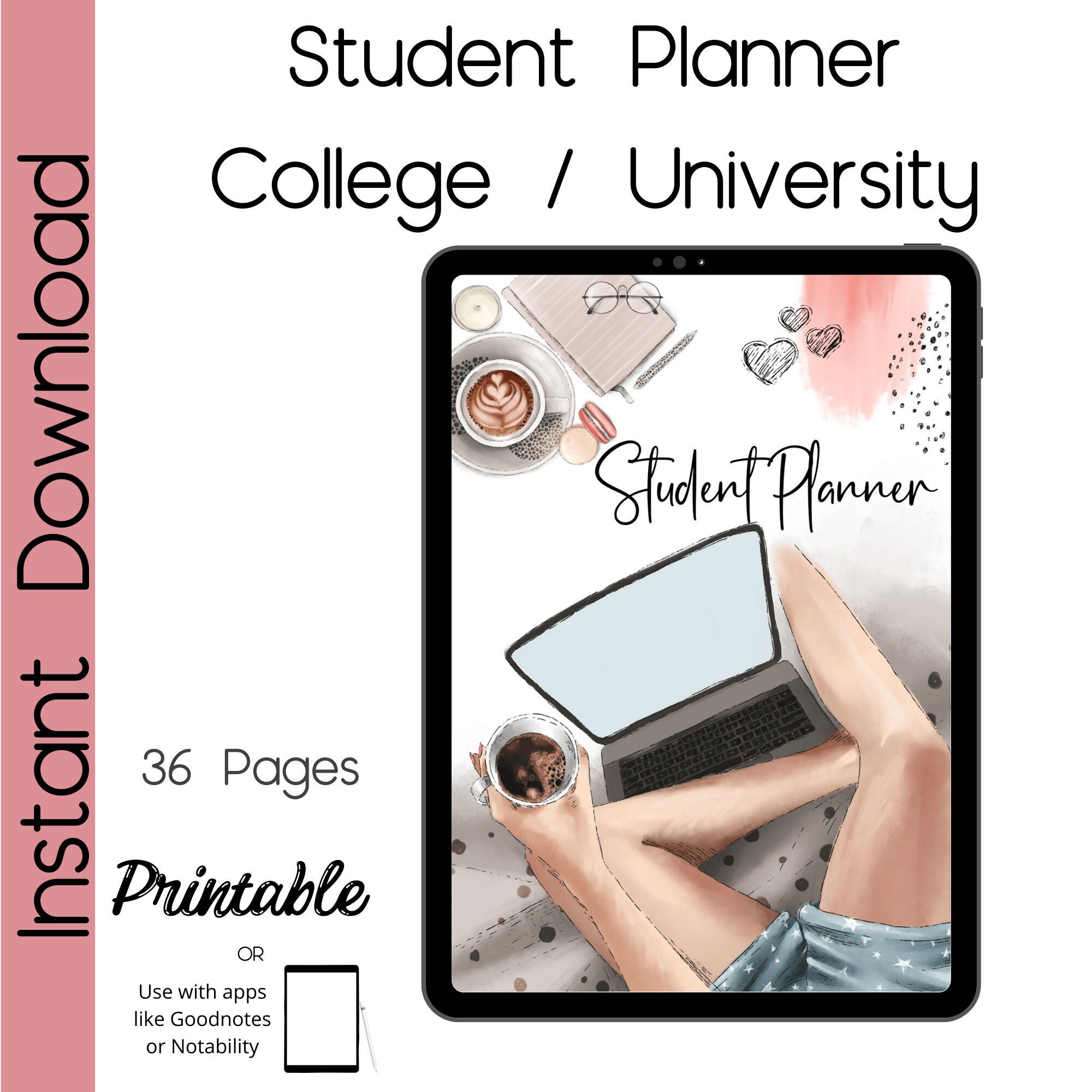 Student Planner Printable, Academic Planner Printable, College Student ...