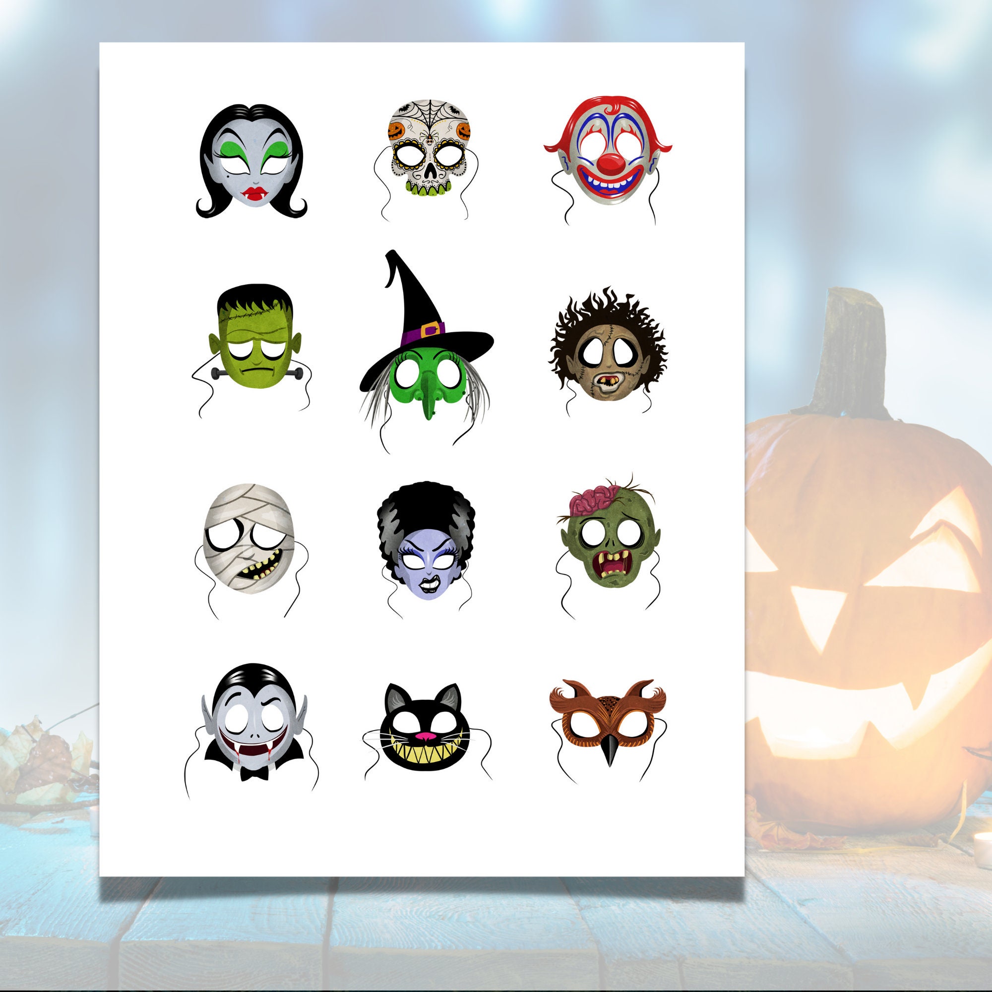 Halloween, Spooky Stickers, Fussy Cuts, Planner Stickers, Journal ...