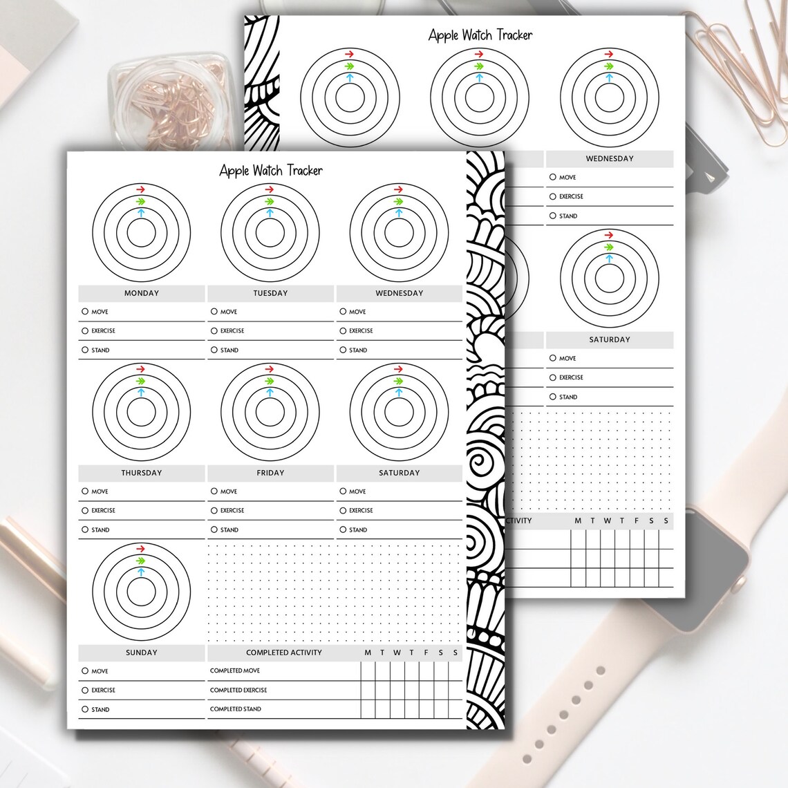 Apple Watch Fitness Tracker Workout Tracker Goal Tracker - Etsy