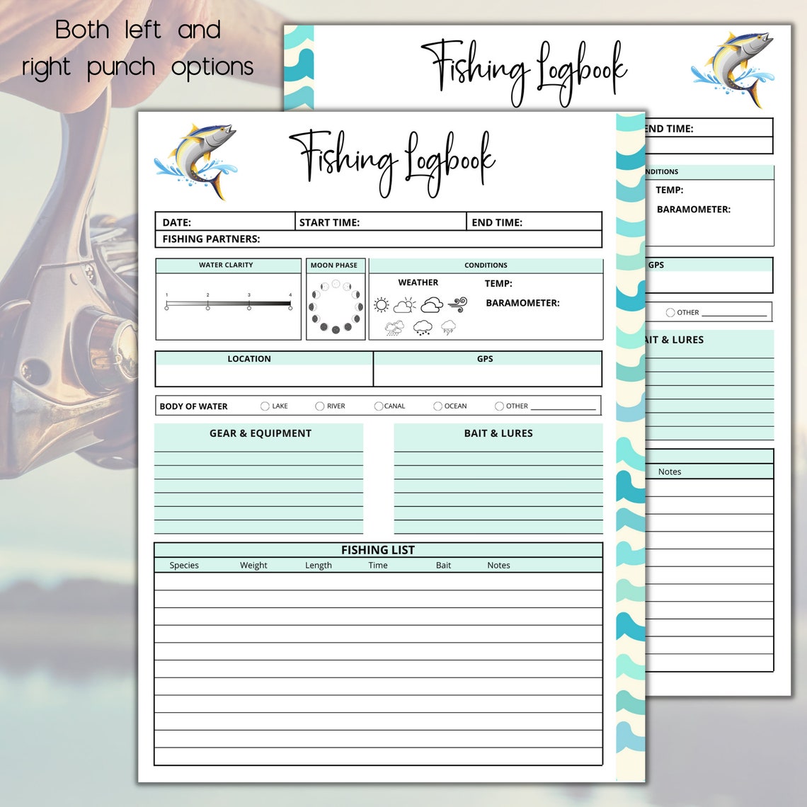 Fishing Journal, Fly Fishing Journal - Etsy