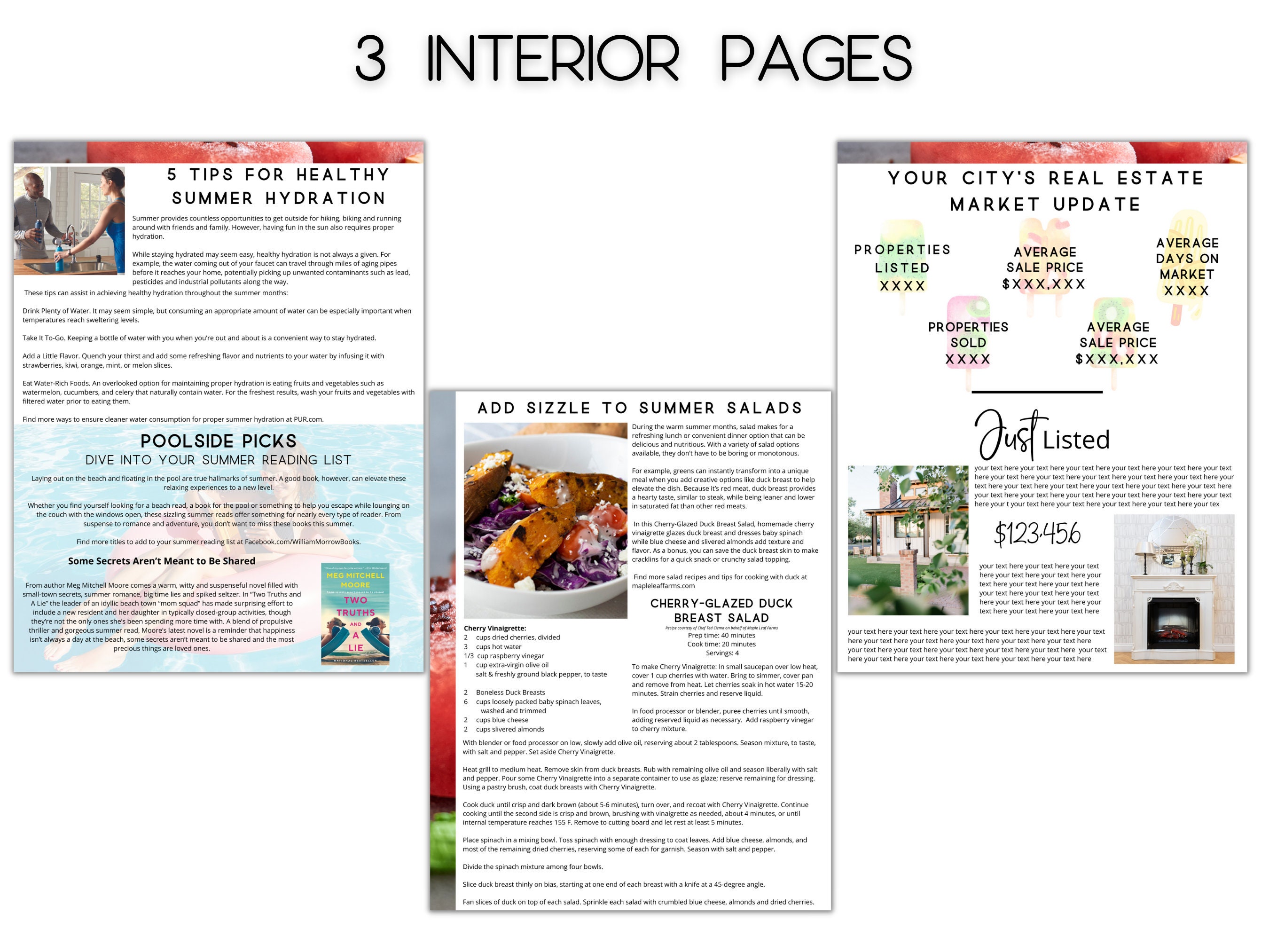 Real Estate June Newsletter, Real Estate Marketing, Realtor Newsletter ...