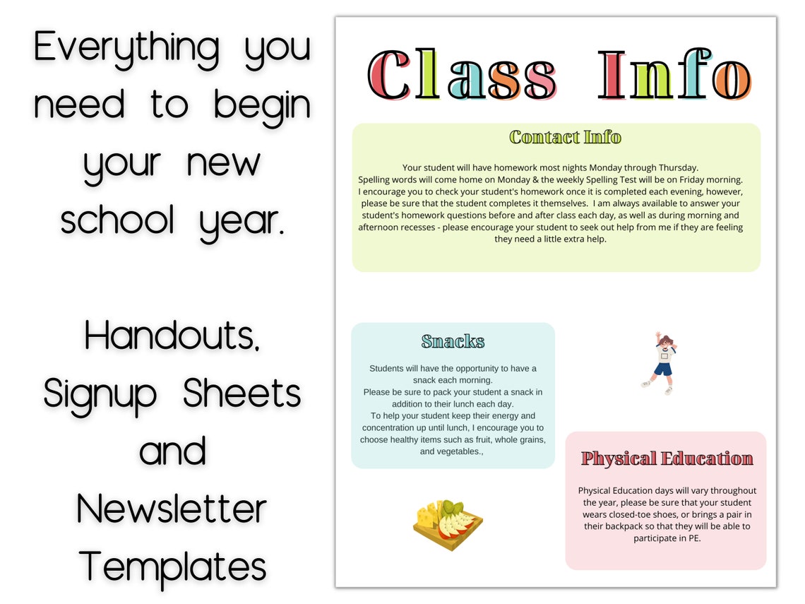 Teacher Template Pack, Editable Meet the Teacher Template Pack, Back to ...
