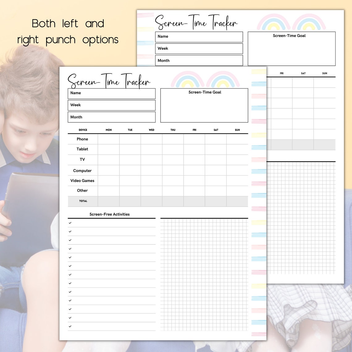 Screen Time Tracker for Busy Moms - Etsy