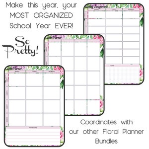 Teacher Planner Printable, Undated Planner, Lesson Planner, Academic ...