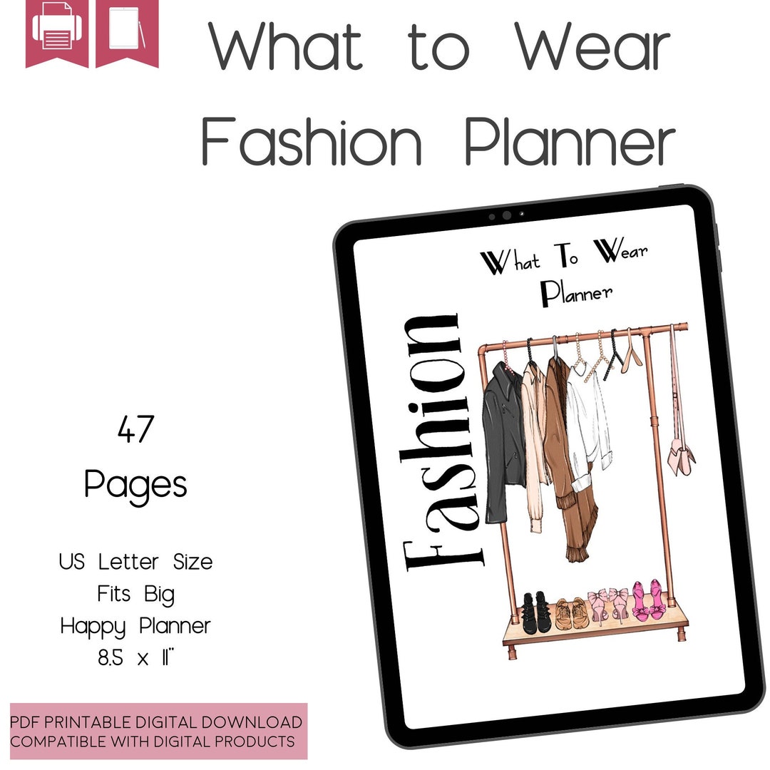 Printable Wardrobe Planner, Outfit Planner - Etsy