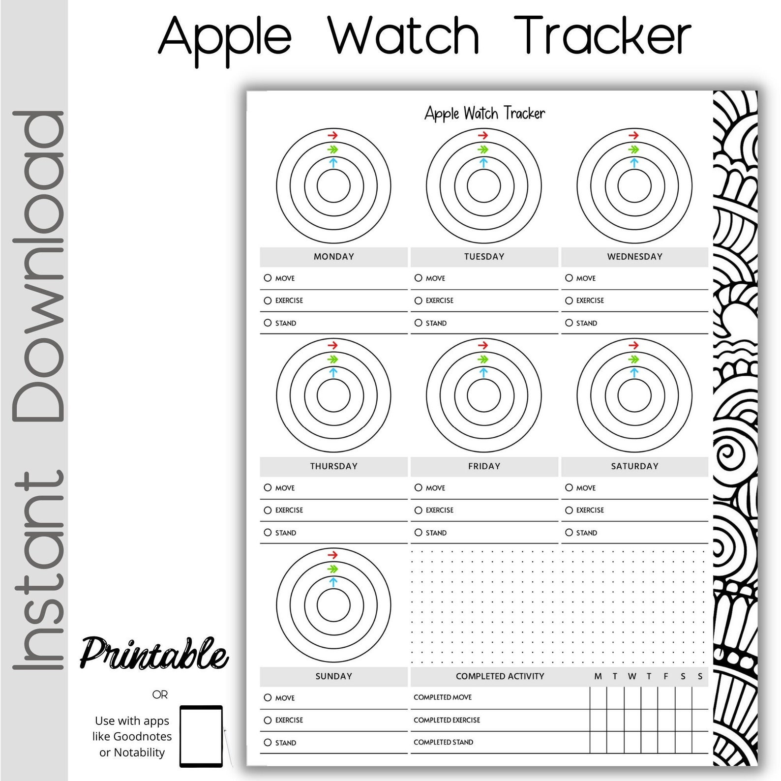 Apple Watch Fitness Tracker, Workout Tracker, Goal Tracker, Habit ...