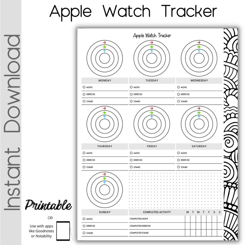 Apple Watch Fitness Tracker, Workout Tracker, Goal Tracker, Habit ...