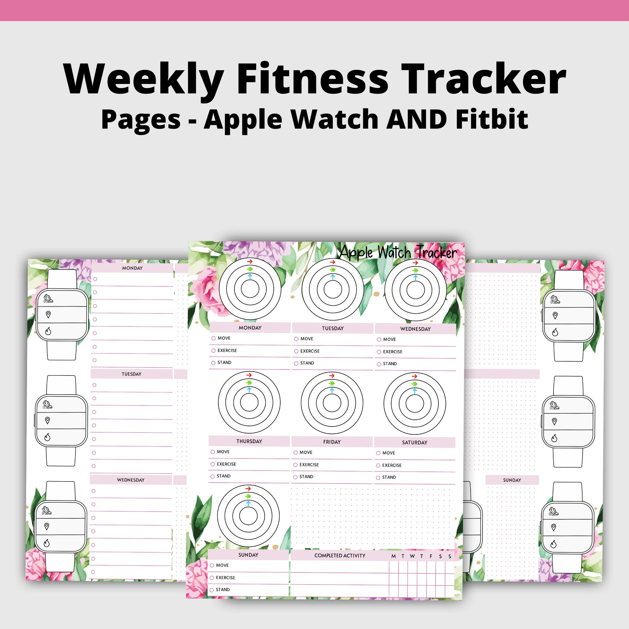 Fitness Planner Wellness Planner Workout Planner Workout - Etsy