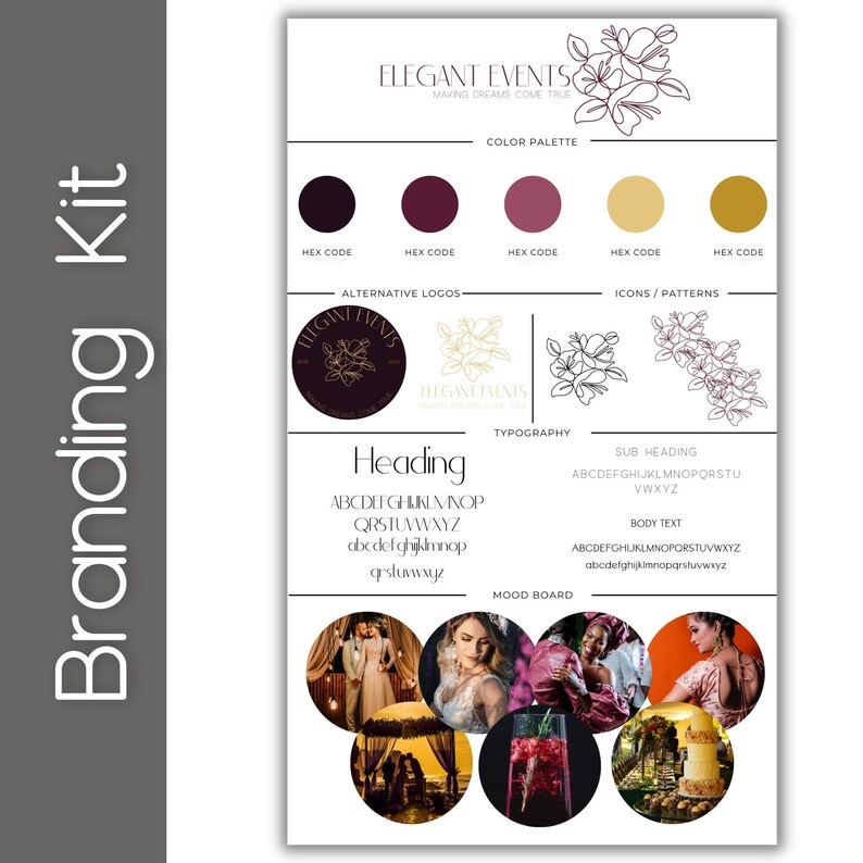 Branding Package, Brand Kit, Branding Kit, Elegant Logo, Minimal Logo ...