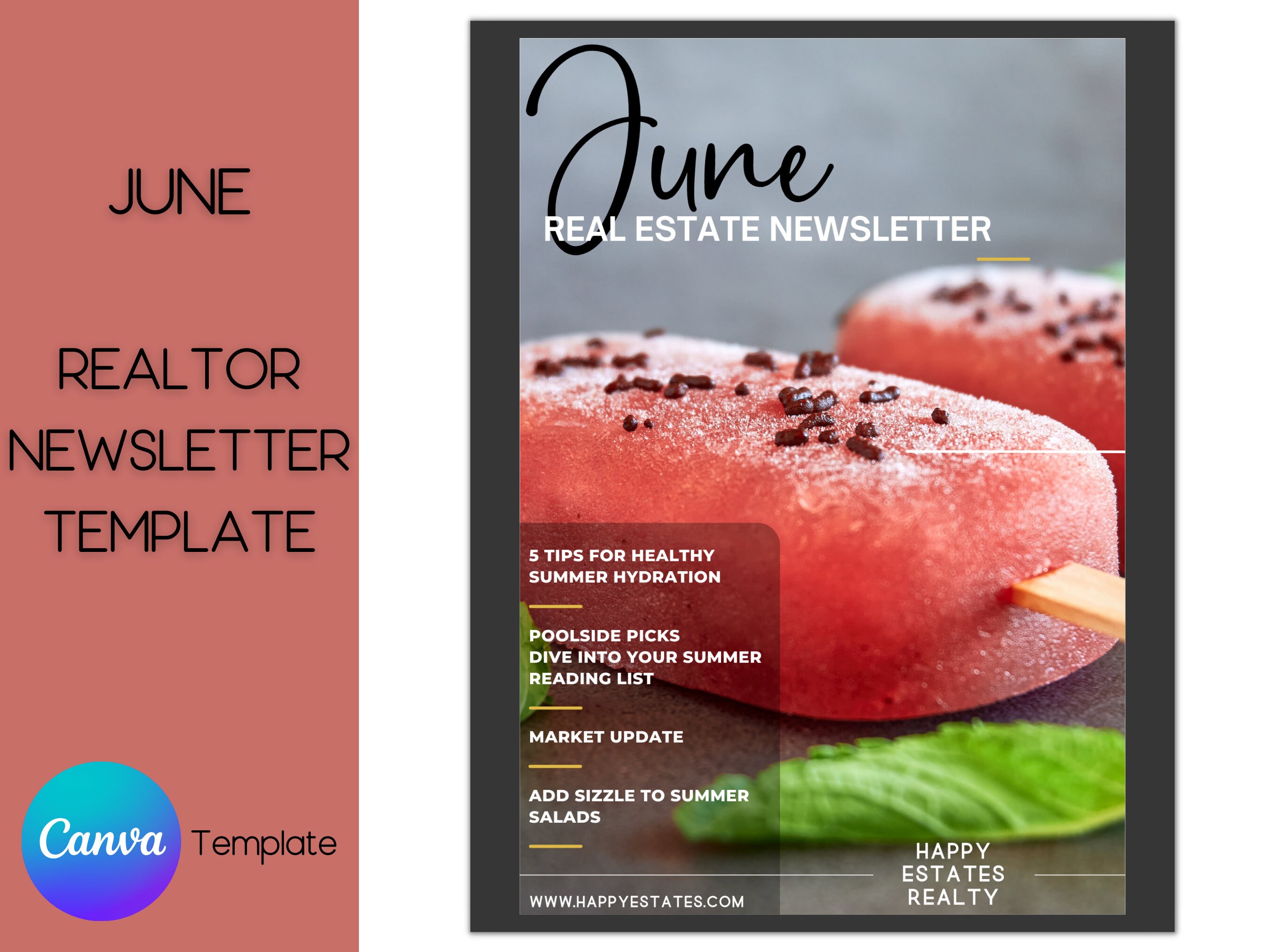 Real Estate June Newsletter, Real Estate Marketing, Realtor Newsletter ...