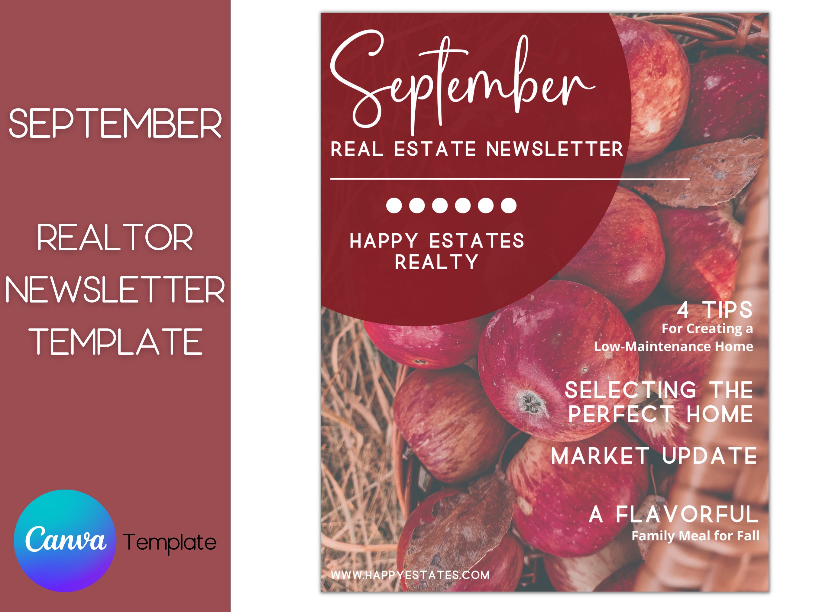 Real Estate September Newsletter, Real Estate Marketing, Realtor ...