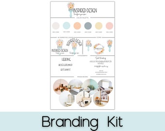 Branding Kit, Brand Kit, Branding Package, Youthful Logo, Flirty Logo ...