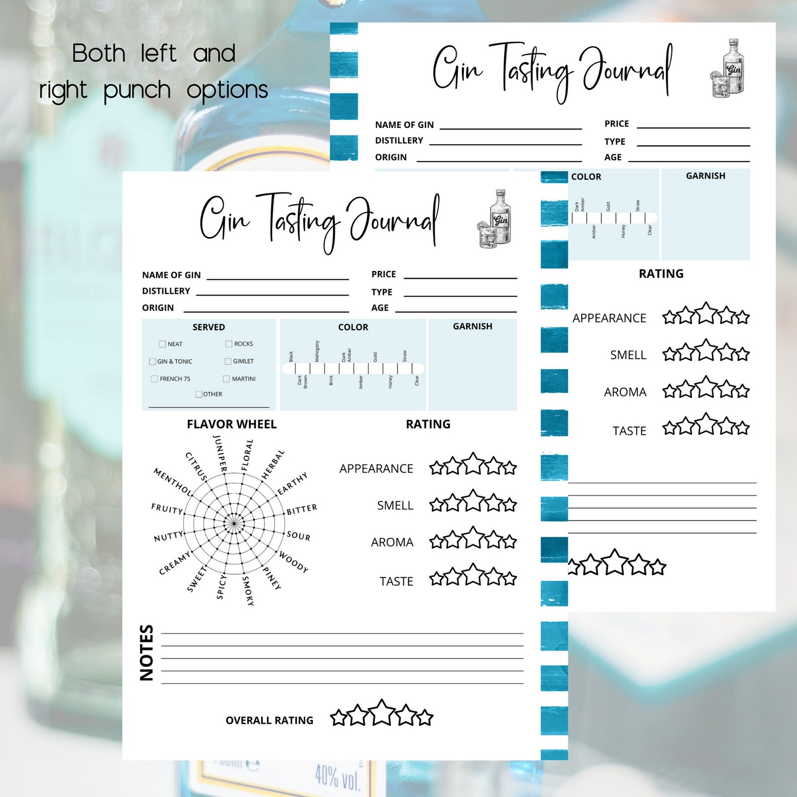 Gin Tasting Journal - Etsy