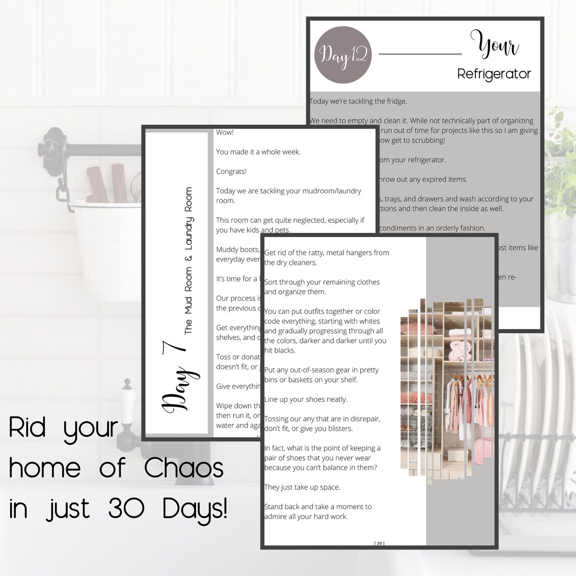 Decluttering Planner, Declutter Your Home, Organization Help, How to ...