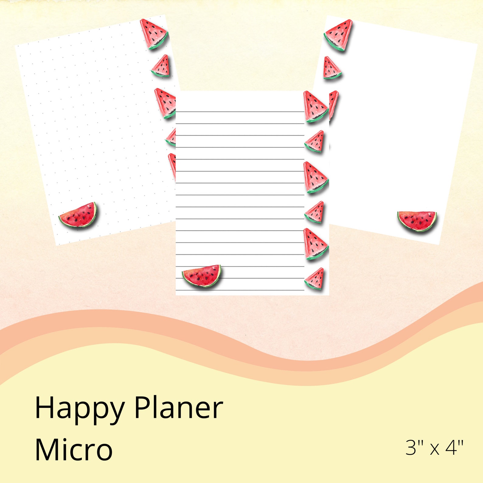 Printable Planner Note Pages Happy Planner Inserts. Instant - Etsy