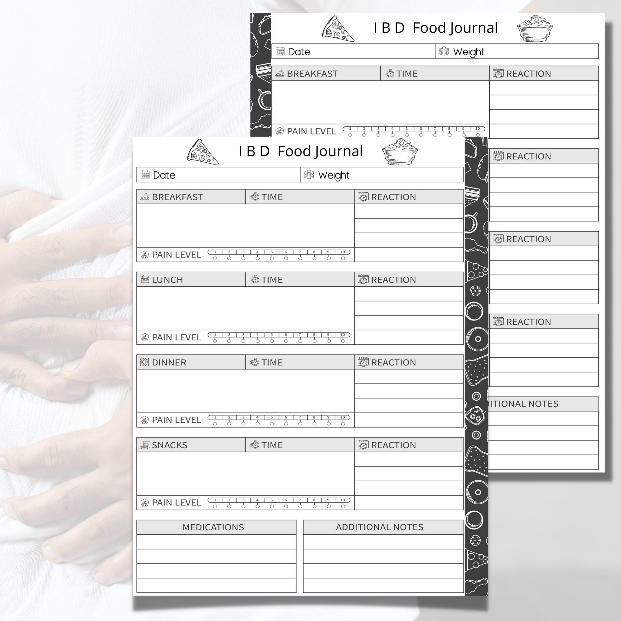IBS Symptom Tracker, Food Sensitivity Log, Daily Symptom Journal, IBS ...
