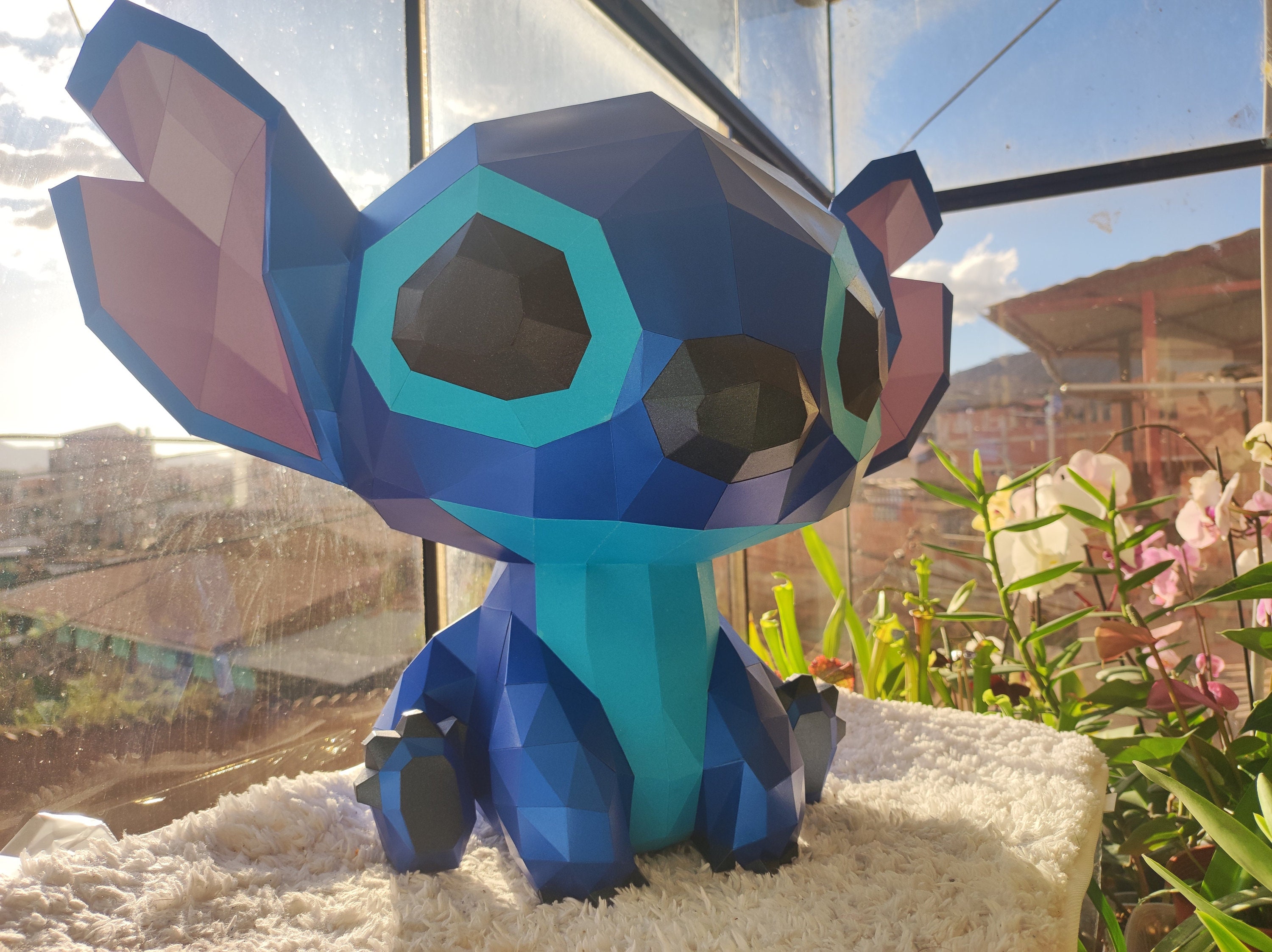 3D Lowpoly STITCH Papercraft TEMPLATE – Digital Character 3d Figurine ...