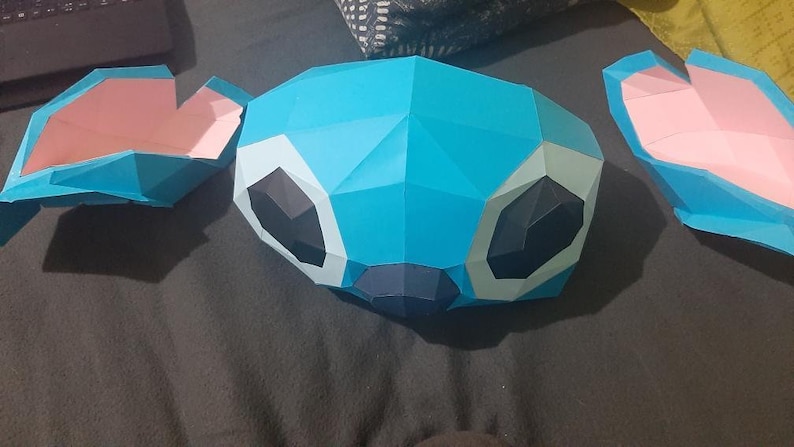 3D Lowpoly STITCH Papercraft TEMPLATE – Digital Character 3d Figurine ...