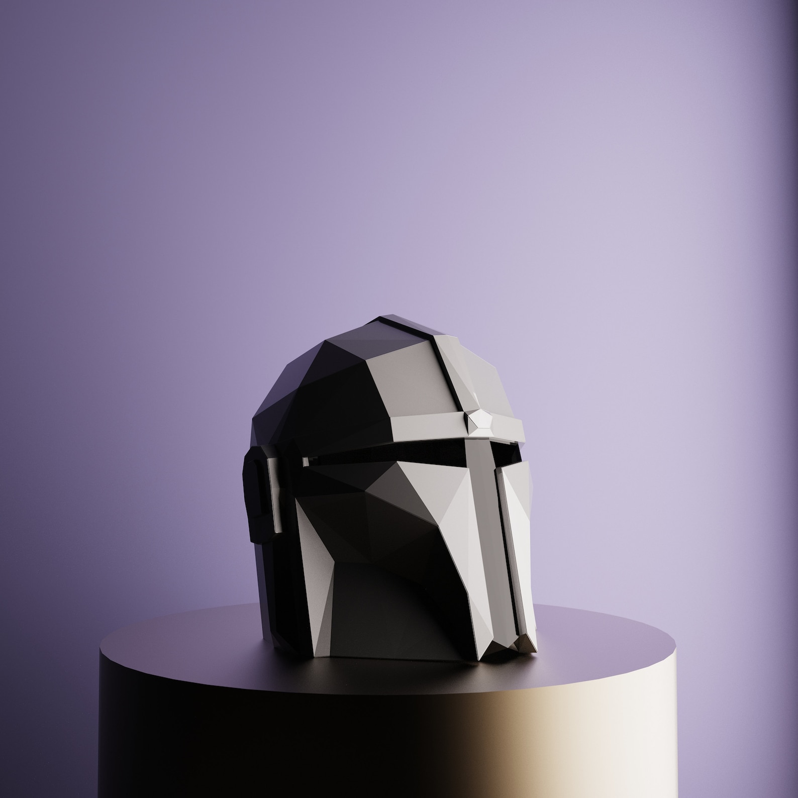 MANDALORIAN 3d HELMET & Model TEMPLATE, Star Wars Bobba Fett Helmet ...