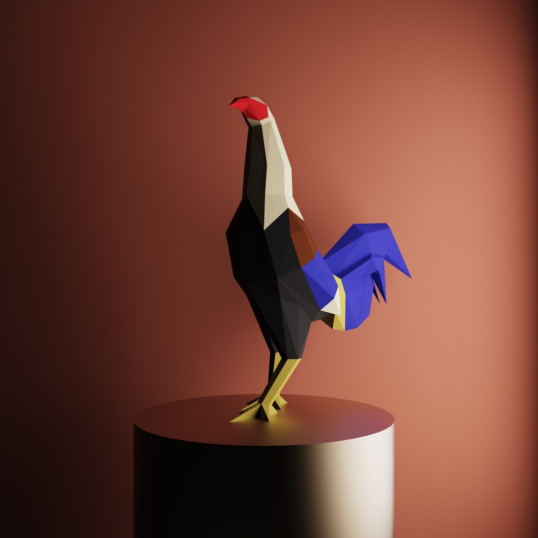 CHICKEN FIGHTING Rooster Bird & Garden Yard Art SCULPTURE, Minimalistic ...