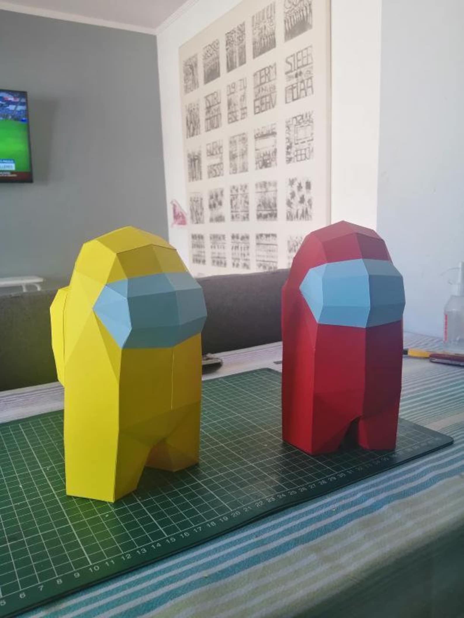 CREWMATE PAPERCRAFT Game Character 3d FIGURE - Digital Download Model ...