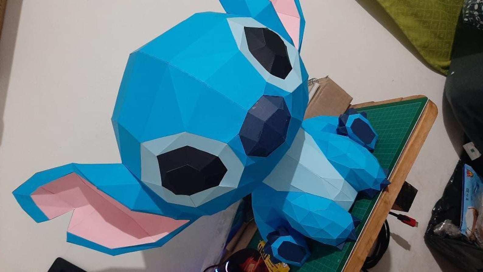 3D Lowpoly STITCH Papercraft TEMPLATE – Digital Character 3d Figurine ...