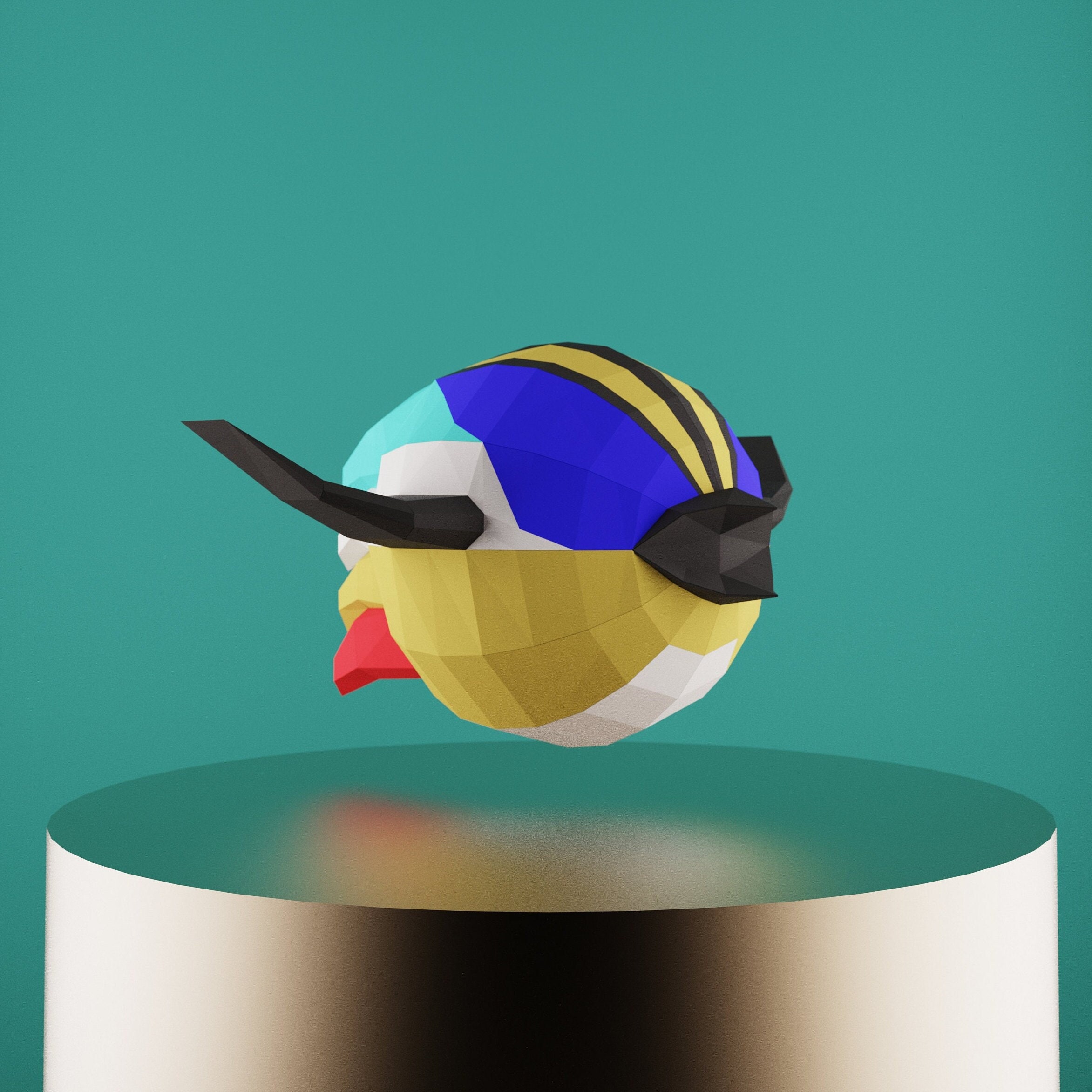 FIU Colored Bird & Mascot Pan American SANTIAGO Games Decor SCULPTURE ...