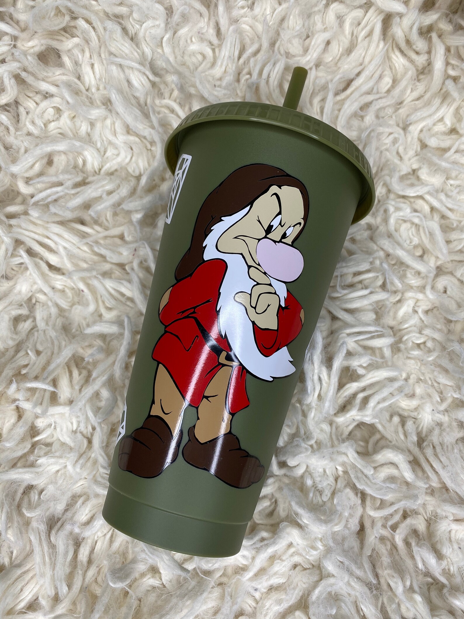 Grumpy Dwarf Custom Personalized Reusable Cold Cup Mug | Etsy