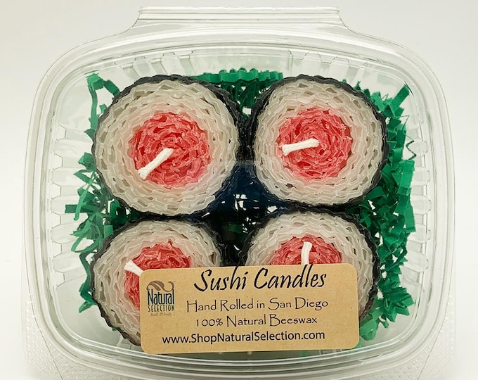Sushi Candle Gift Set Original Assorted Sushi Candles Beeswax Handmade ...