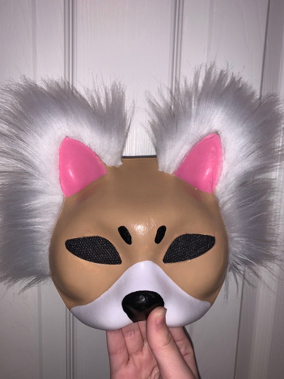 Therian Cat Mask With Fluffy Ears | Etsy