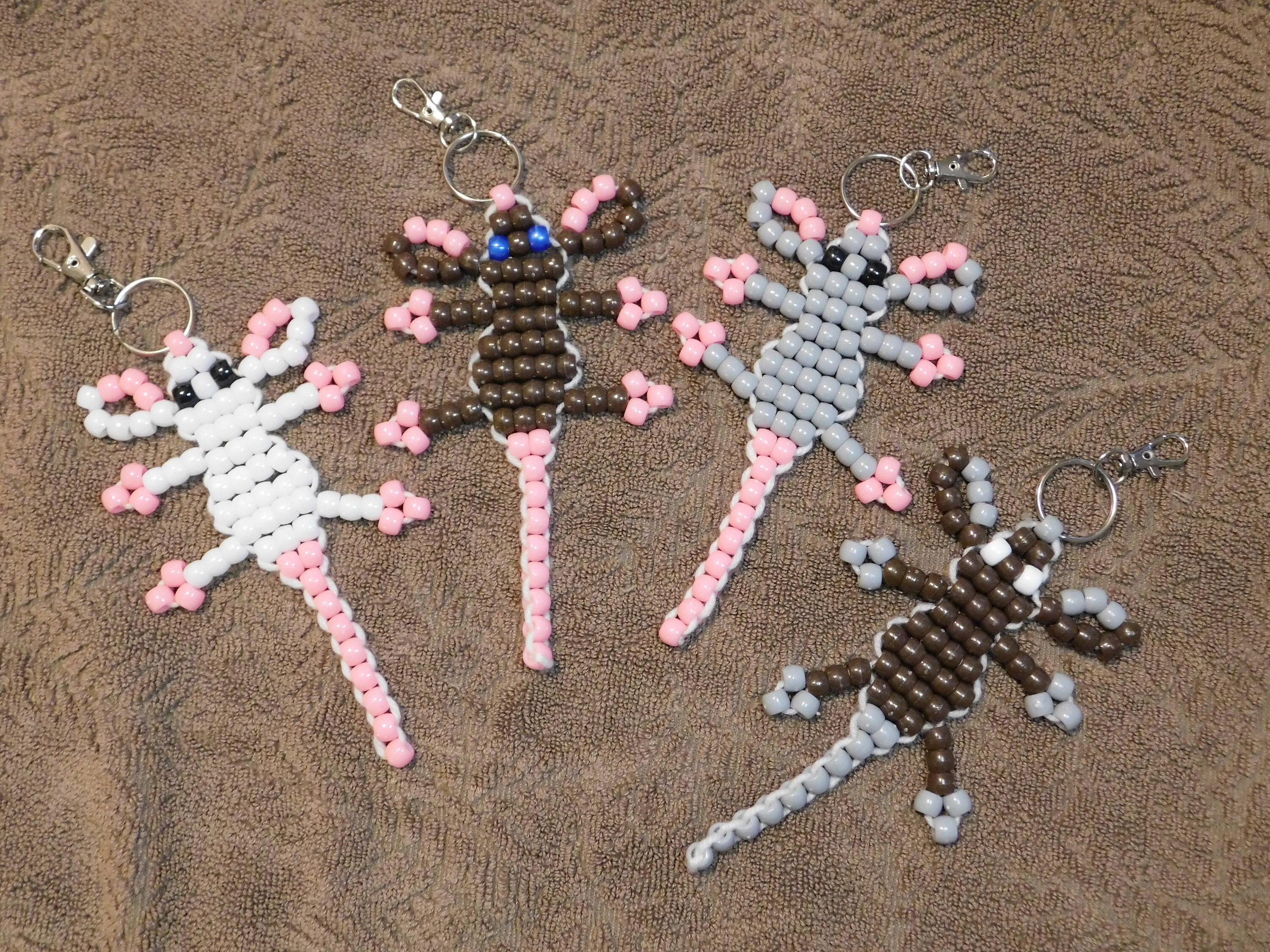 Beaded Keychain Animal Farm Animals Beaded Keychain Keychain Gift 90s ...