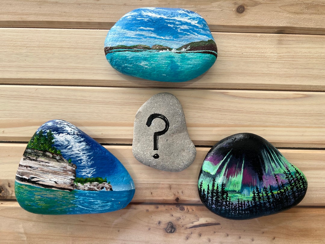 Custom Rock Painting, Hand Painted Custom Rock, Customized Rock ...