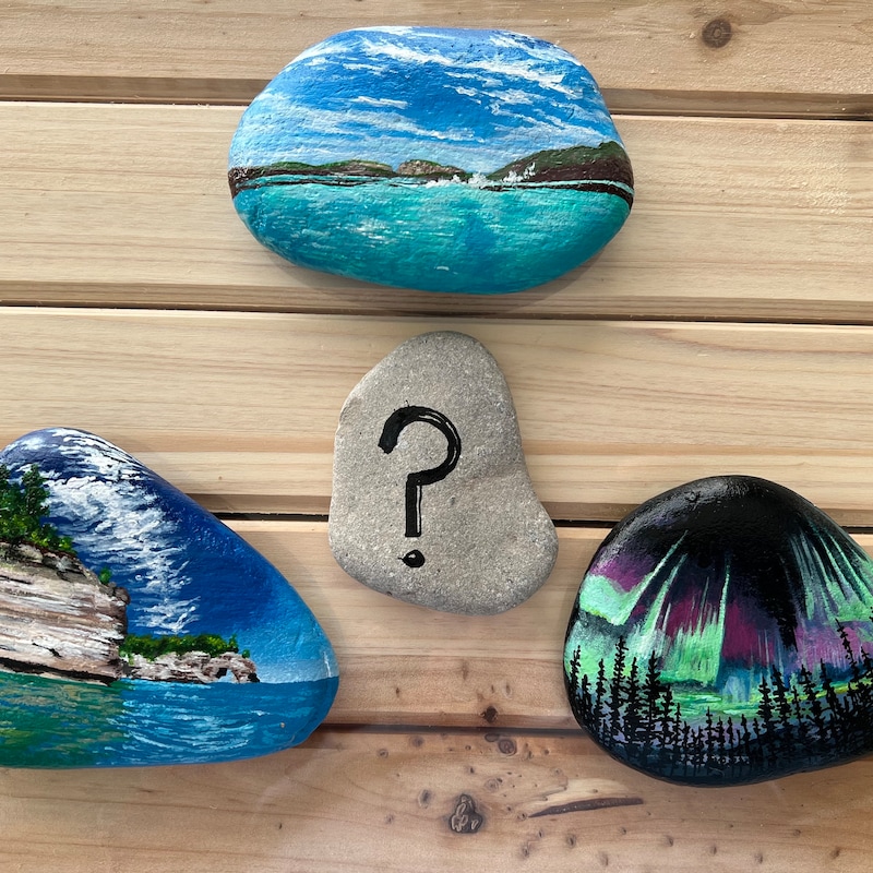 Painted Rock Garden Decor - Etsy