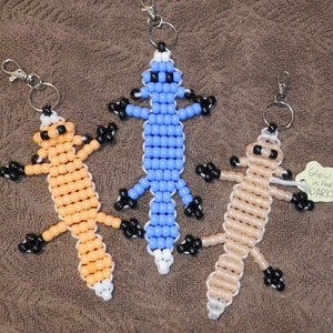 Beaded Animal Keychain | Woodland Animals | Pony Beads | 90s ...