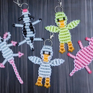 Beaded Animal Keychain | Glow in the Dark Animals | Pony Bead Animals ...
