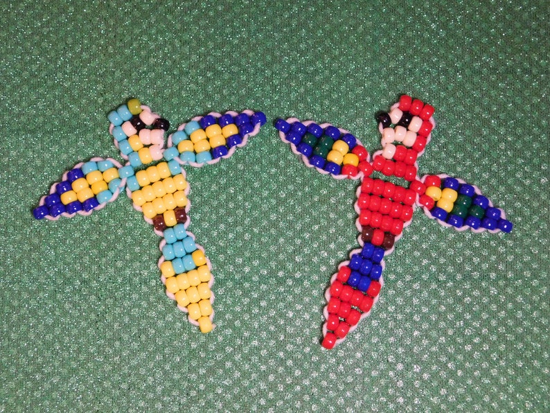 Beaded Keychain Animals | Tropical Jungle Animals | Pony Beads | Beaded ...