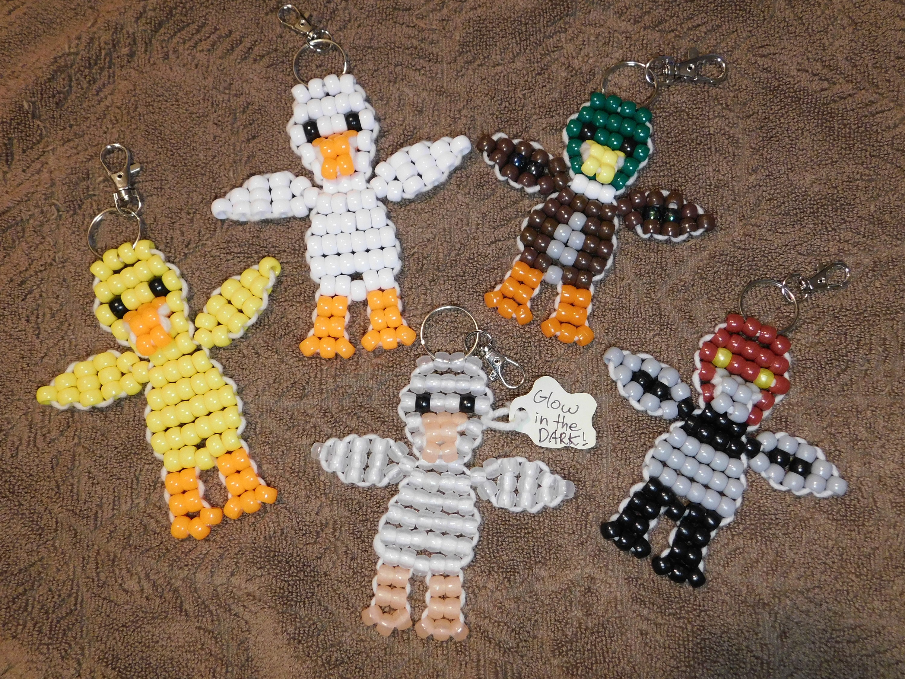 Beaded Keychain Animal | Farm Animals | Beaded Keychain | Keychain Gift ...
