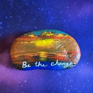 Positive Affirmation Rocks, Be Positivity Rocks, Painted Affirmation ...