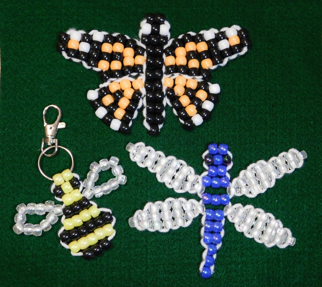Beaded Keychain Animals | Beaded Insects | Keychain | 90s Gift | Animal ...