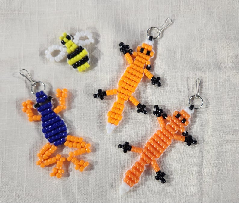 Mini Beaded Animal Keychain | Mini Animals | Pony Bead Animals | Mini ...