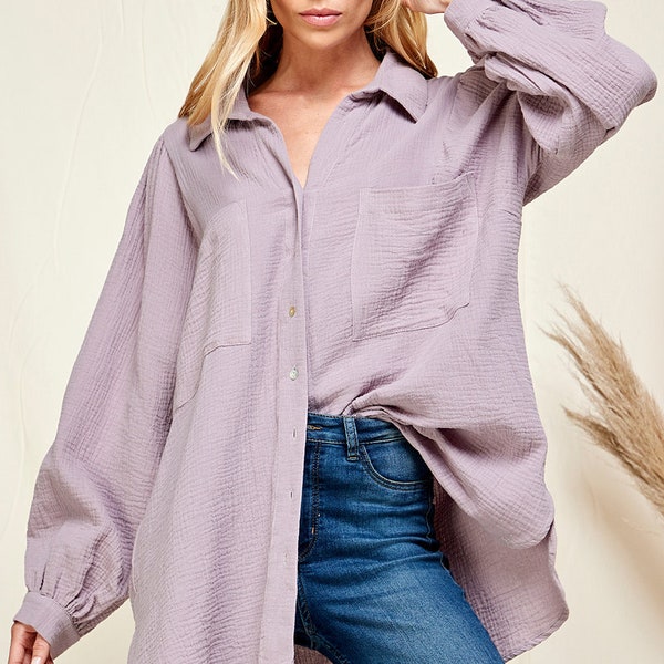 Gauze Shirt - Etsy