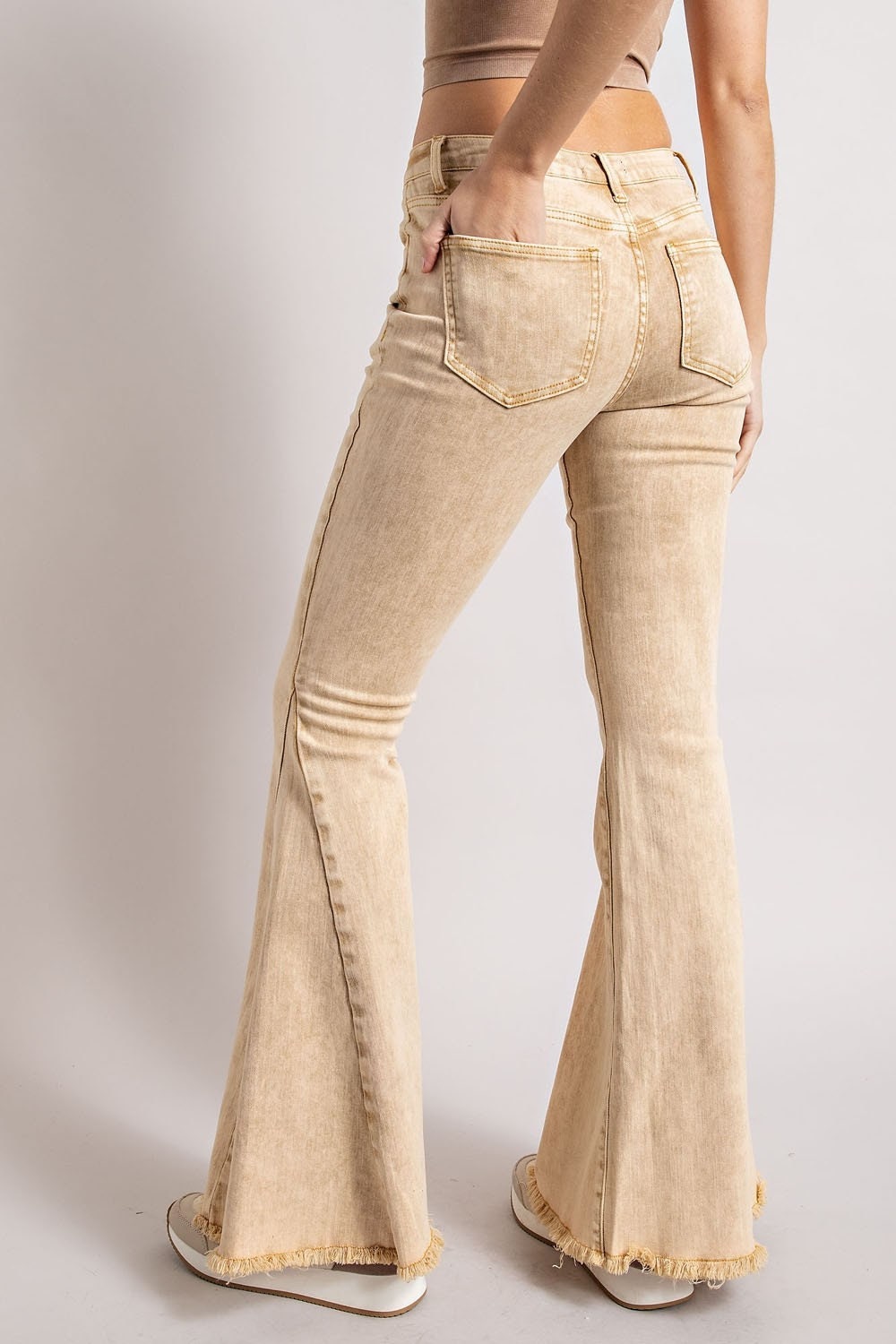 Western Boot Cut Bell Bottom Jeans, Fringe Detail, Boho, Trendy, Cowboy ...