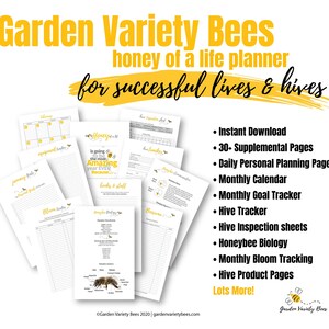 Beekeeping Planner Instant Download Printable Planner Undated Planner ...