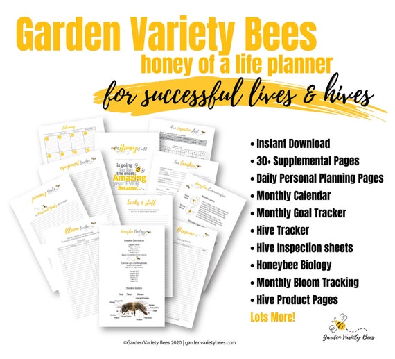 Beekeeping Planner Instant Download Printable Planner | Etsy
