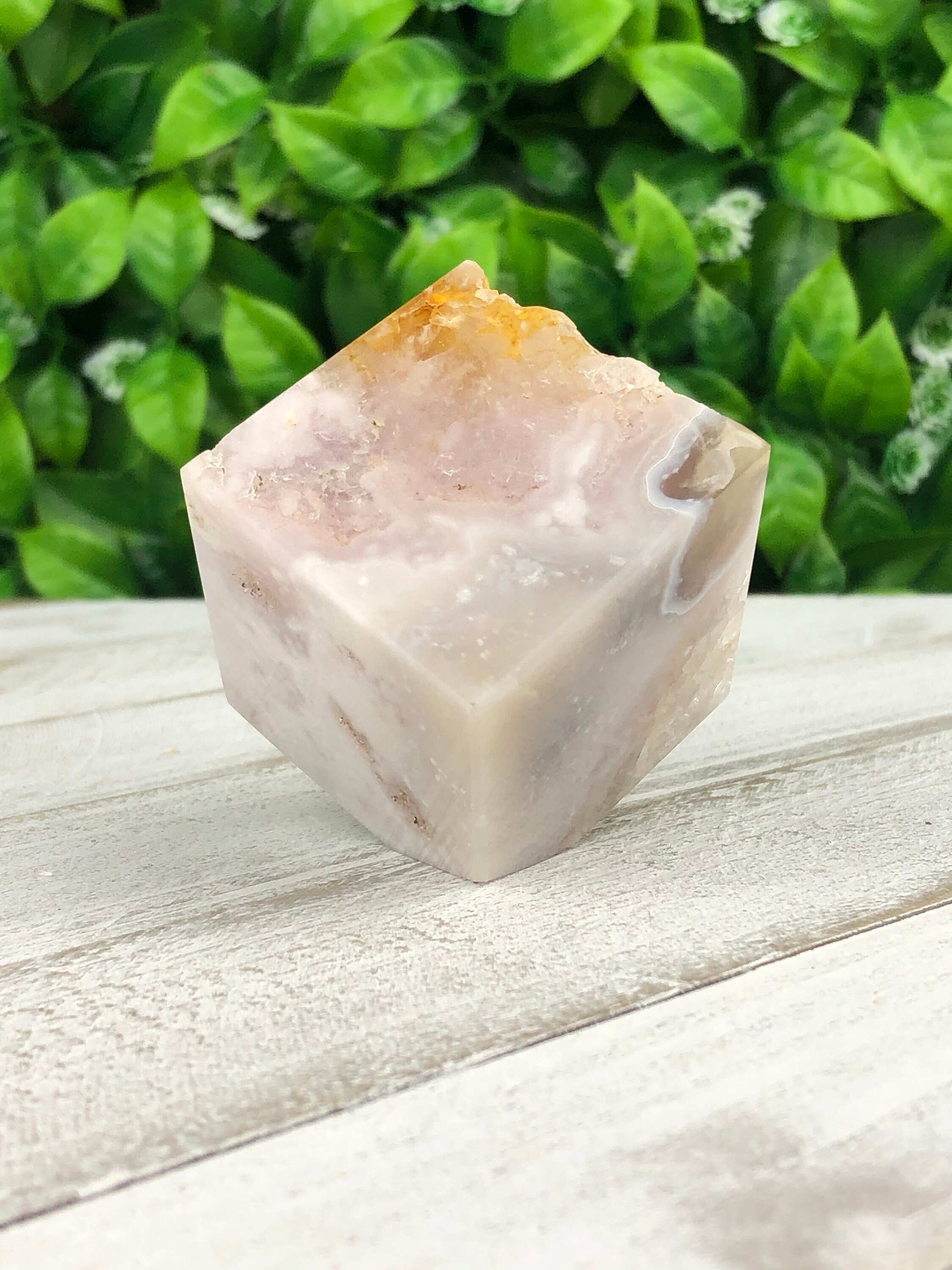 Druzy Geode Flower Agate Cube - Etsy.de