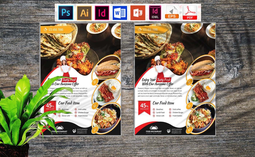 Simple Fast Casual Menu Templatecasual Restaurant Menu - Etsy