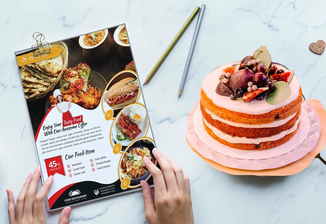 Simple Fast Casual Menu Templatecasual Restaurant Menu - Etsy