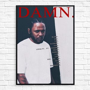 Kendrick Lamar DAMN Album Cover Acrylic Painting PRINT - Etsy